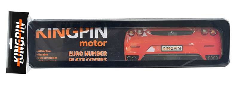 Kingpin Standard Euro Number Plate Cover — Carthy's Car Care